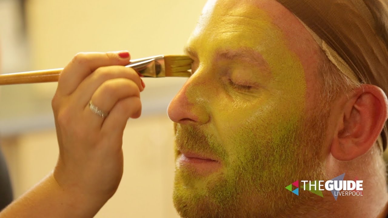 Jay gets transformed into an Ogre for Shrek the Musical at the Empire ...