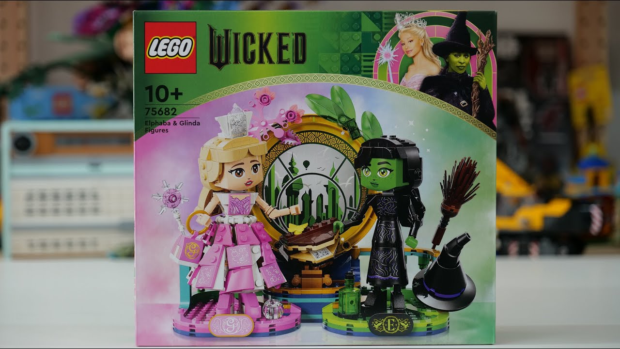 LEGO Wicked 75682 Elphaba & Glinda Figures - LEGO Speed Build Review ...