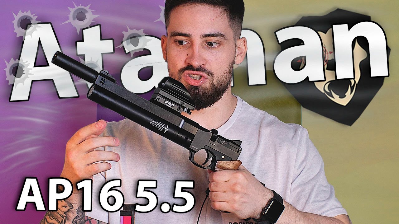 PCP пистолет Ataman AP16 521/B STD (Орех, 5.5 мм) видео обзор - YouTube