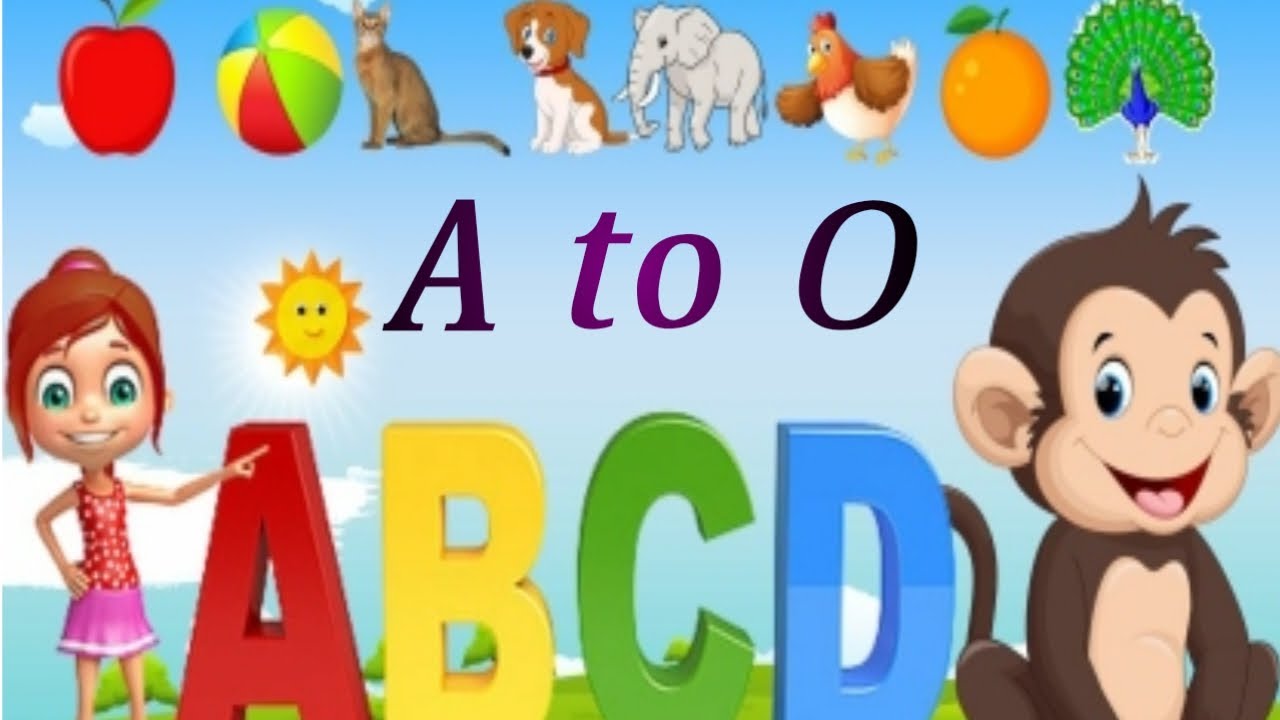 Learn A to O/write and read A to O/Abc Songs/alphabet/alphabet for kids ...