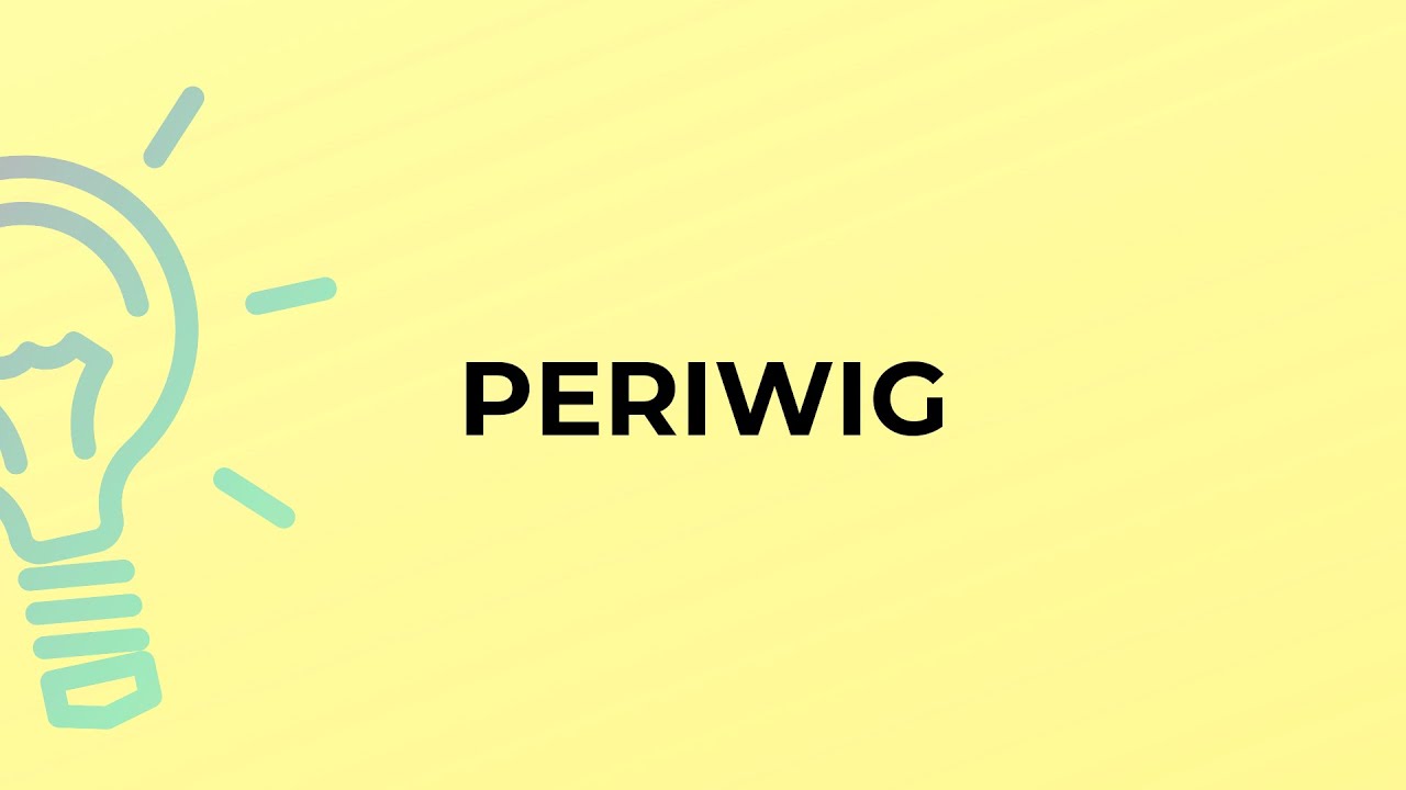 What is the meaning of the word PERIWIG? - YouTube