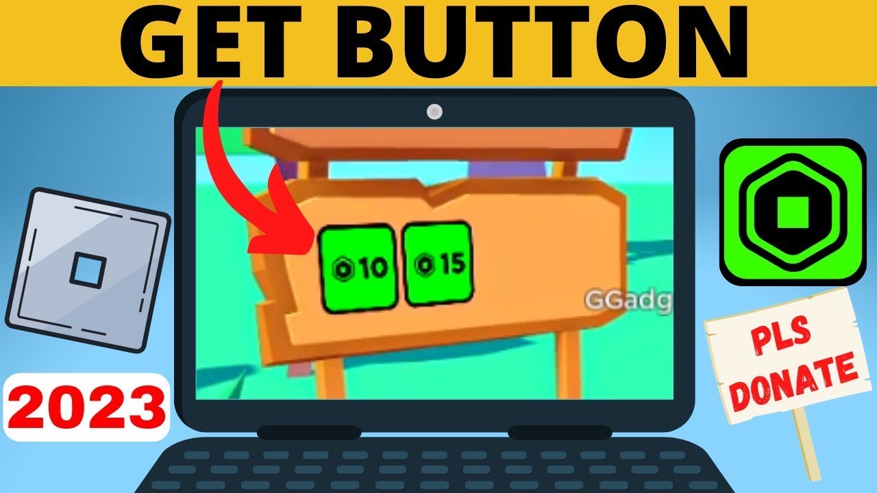 How to get donation button on pls donate in 2023 - YouTube