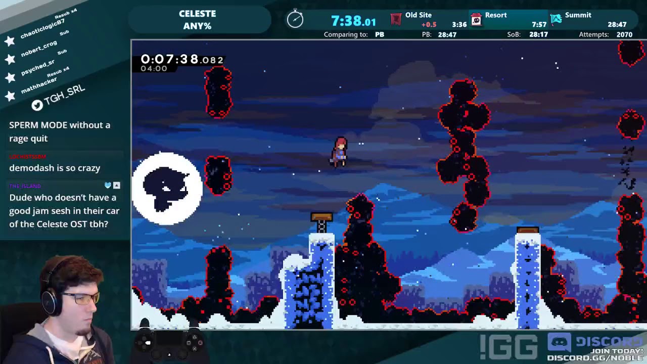 Celeste Any Speedrun In 28 45 Youtube