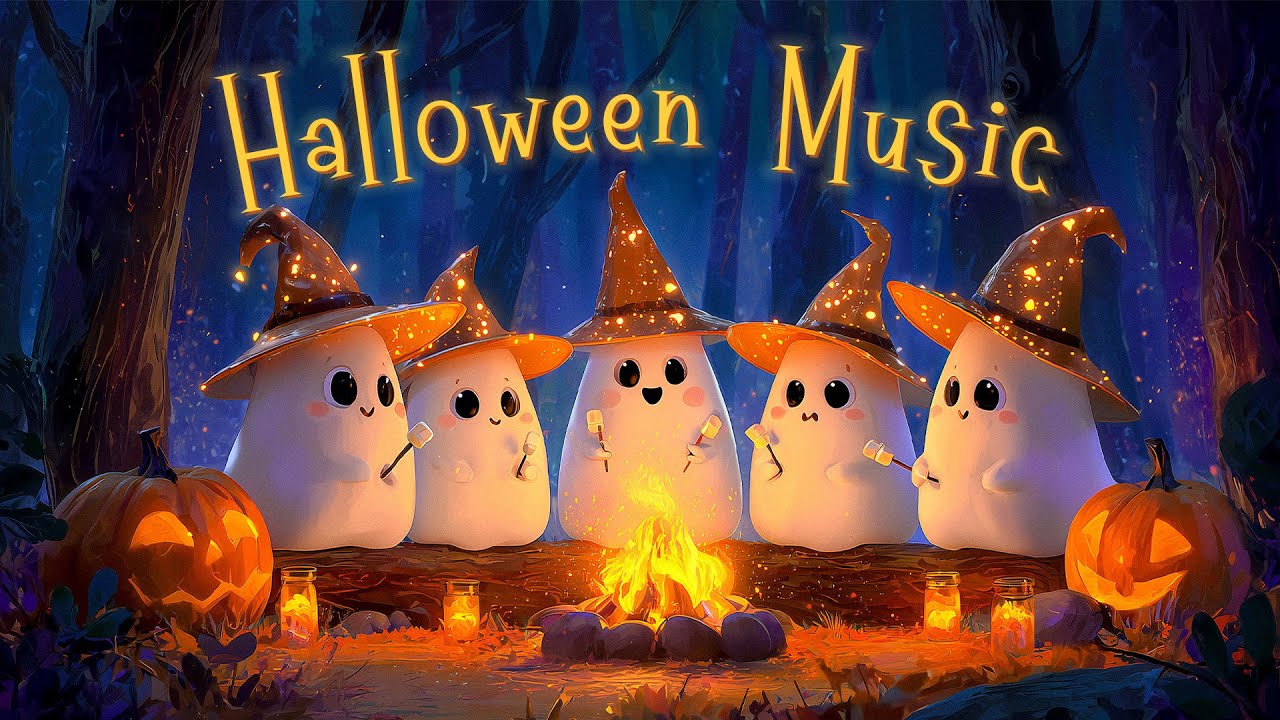Halloween Background Music 2025 🎃👻 Relaxing With Cute Ghost Roast ...