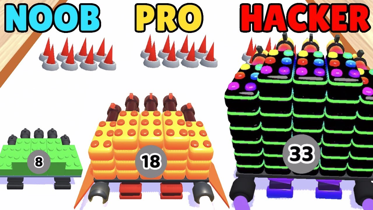 NOOB vs PRO vs HACKER in Toy Rumble 3D - YouTube