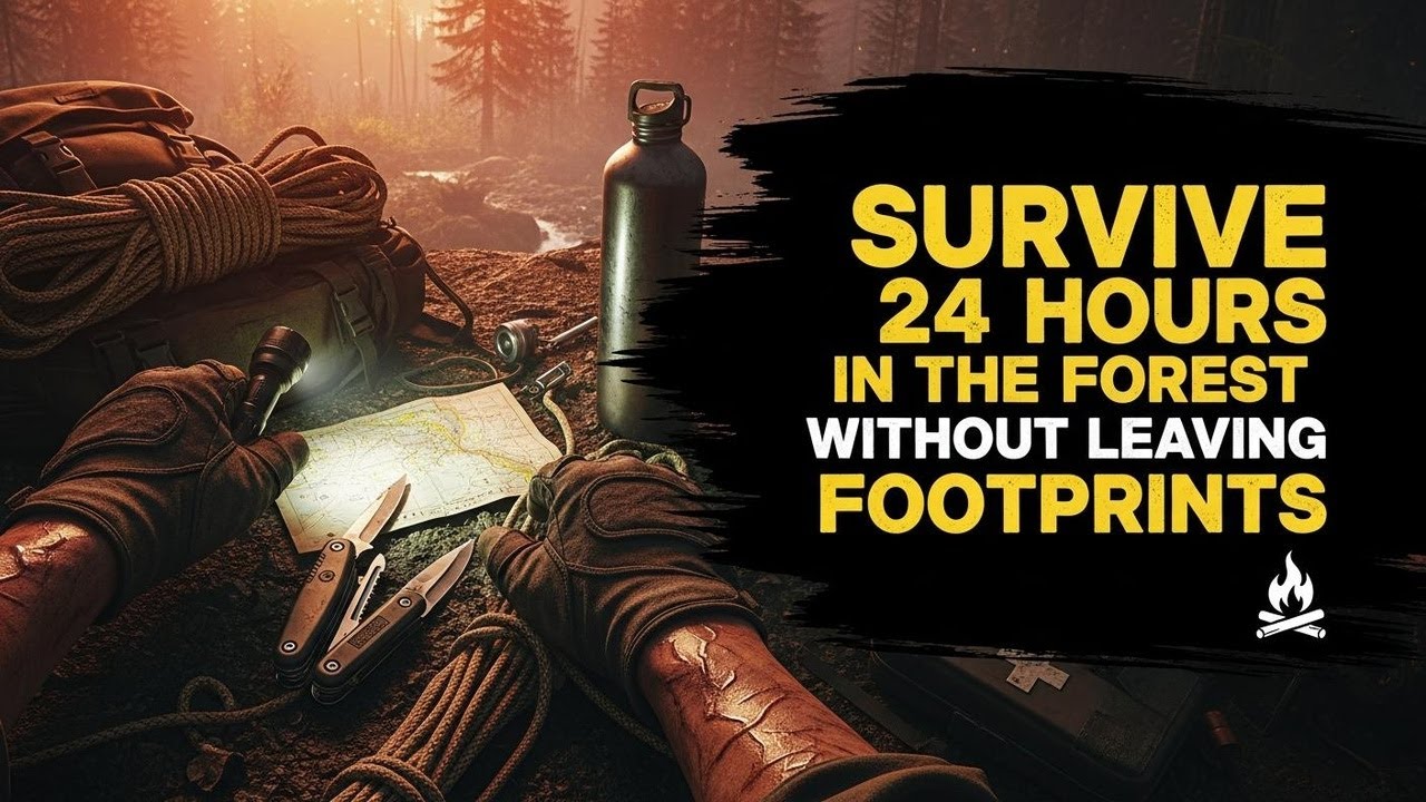 Survive 24 Hours in the Forest: No Footprints Challenge! - YouTube