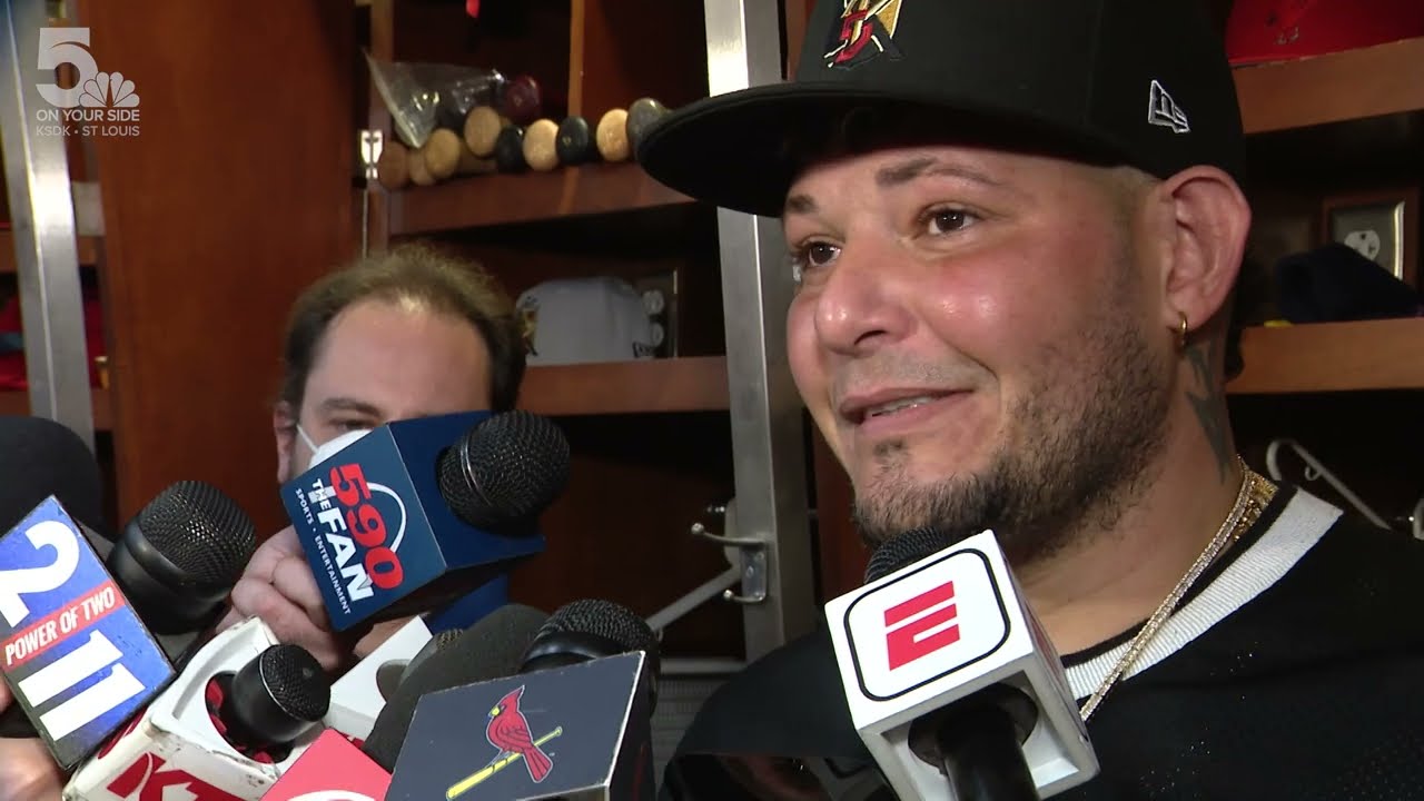 Yadier Molina talks about setting all-time record for MLB battery - YouTube