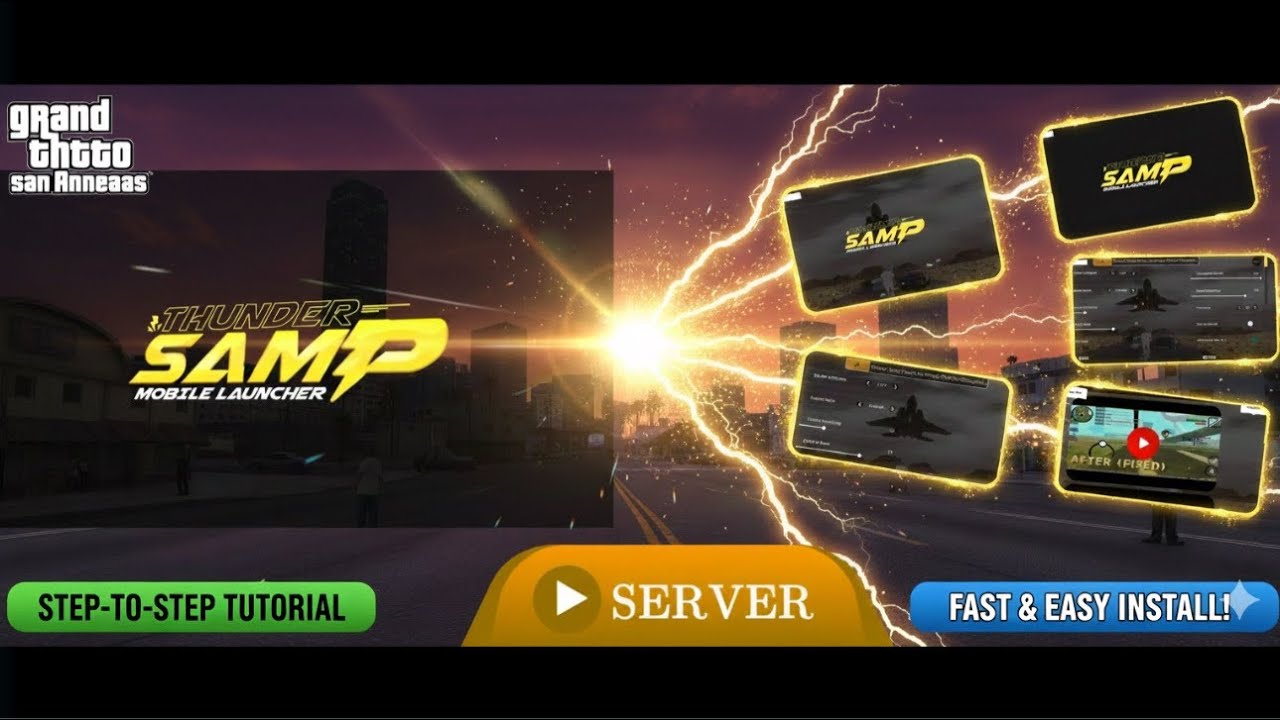 THUNDER SAMP | DOWNLOADING TUTORIAL| NEW FEATURE | BEST SAMP? | SAMP LAUNCHER | GTA SA - YouTube