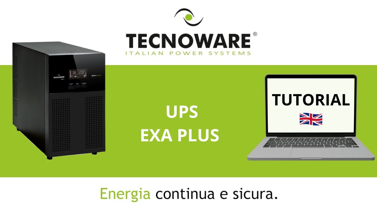 How to Set Up a Tecnoware EXA PLUS ups from 1000 VA up to 4500 VA (english version). - YouTube
