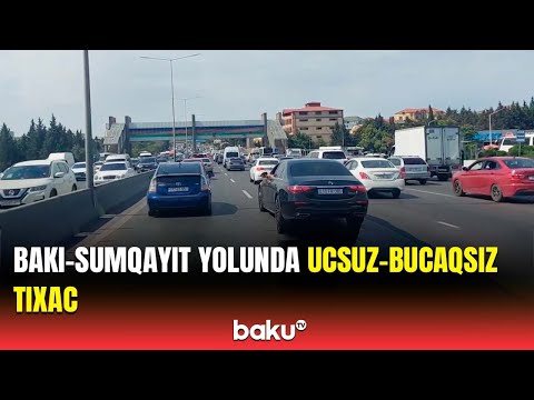 Bakı-Sumqayıt yolunda dəhşətli tıxac yarandı | Yol bağlandı