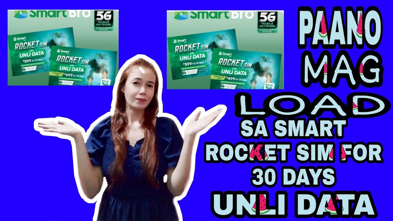 PAANO MAG LOAD SA SMART ROCKET SIM FOR 30 DAYS UNLI DATA/JHO B MIX ...
