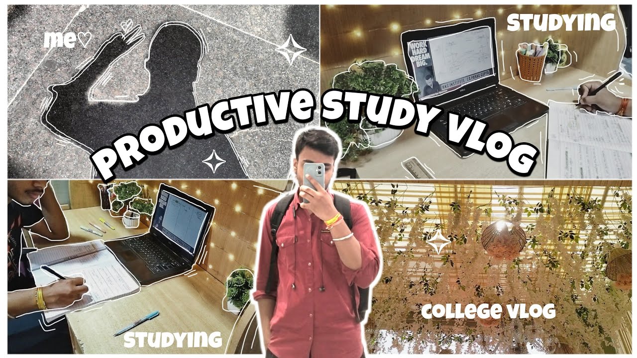 Productive study vlog as a college student (DU) | studying, exploring ...