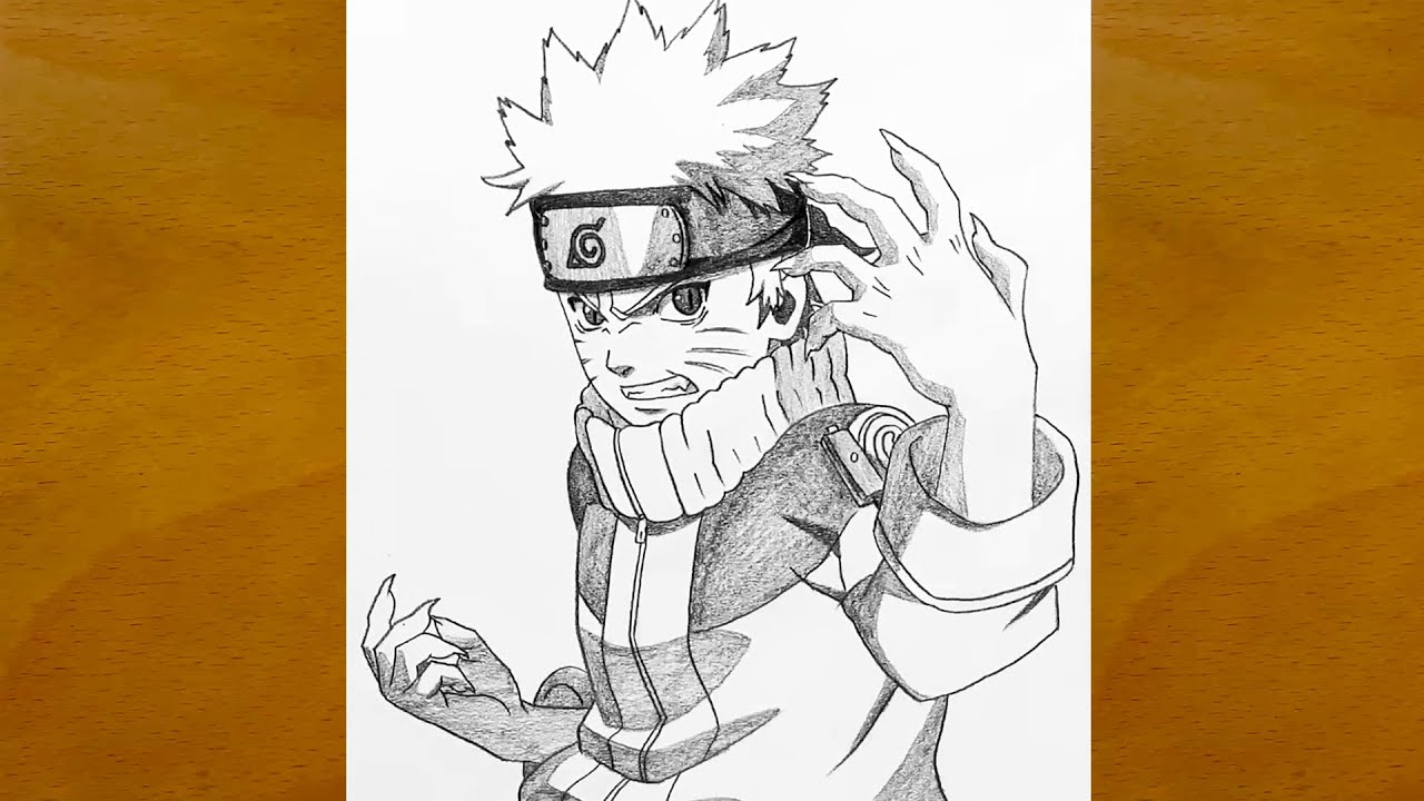 How to Draw Naruto Uzumaki Step by Step || Easy Anime Sketch || Pencil ...