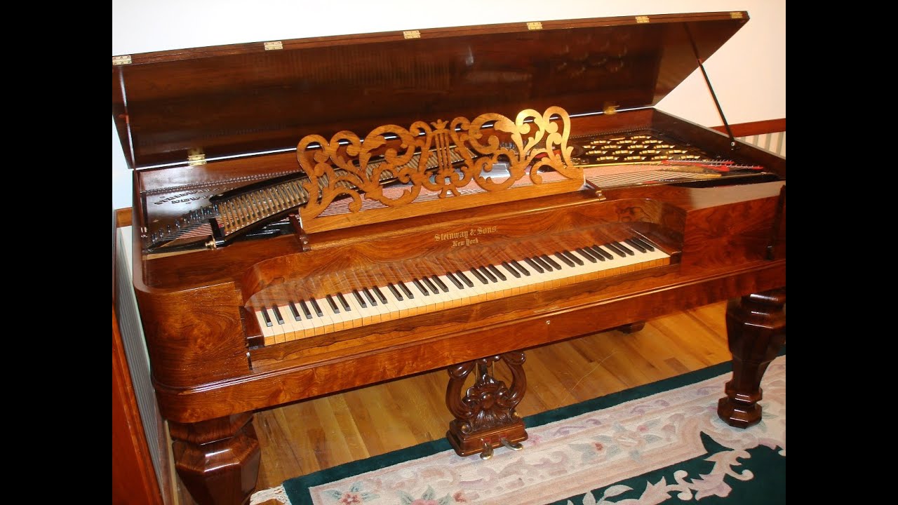 Beethoven and Grieg on an 1860 Steinway Square Grand - YouTube