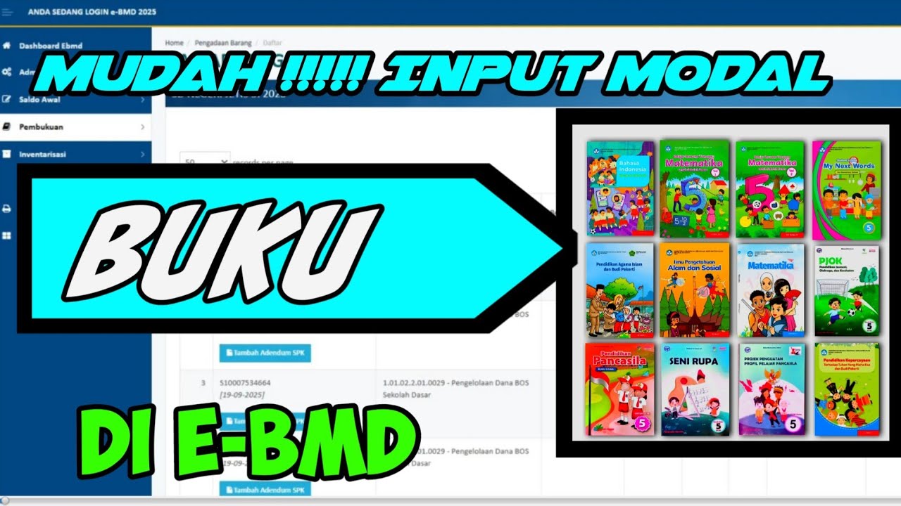 Cara input Modal Buku Aset tetap lain di e - BMD - YouTube