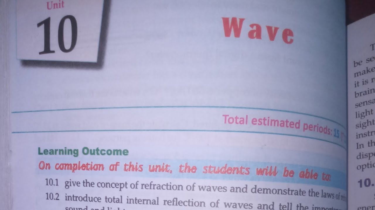CLASS 10 2080 VERY IMPORTANT NOTES FOR SEE STUDENT| UNIT 10 WAVE FULL ...