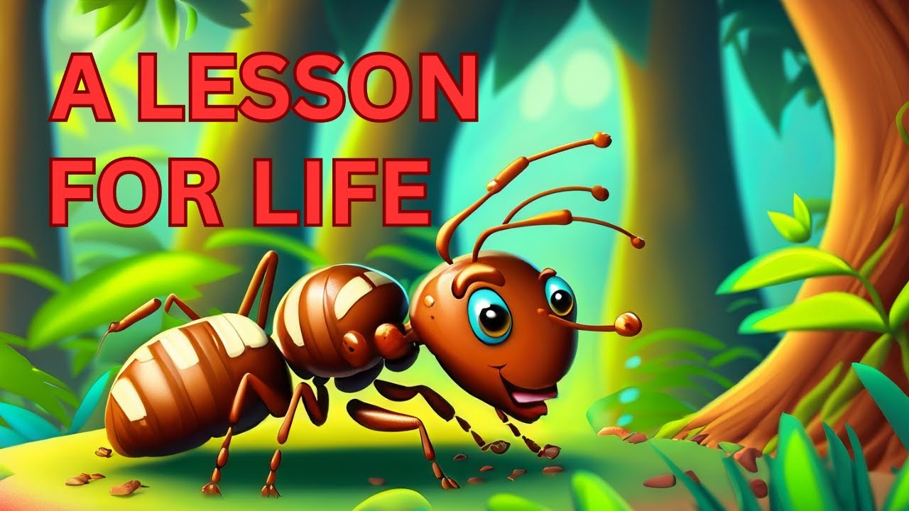 Ants and the grasshopper | Kids Stories | cartoon story | story for ...