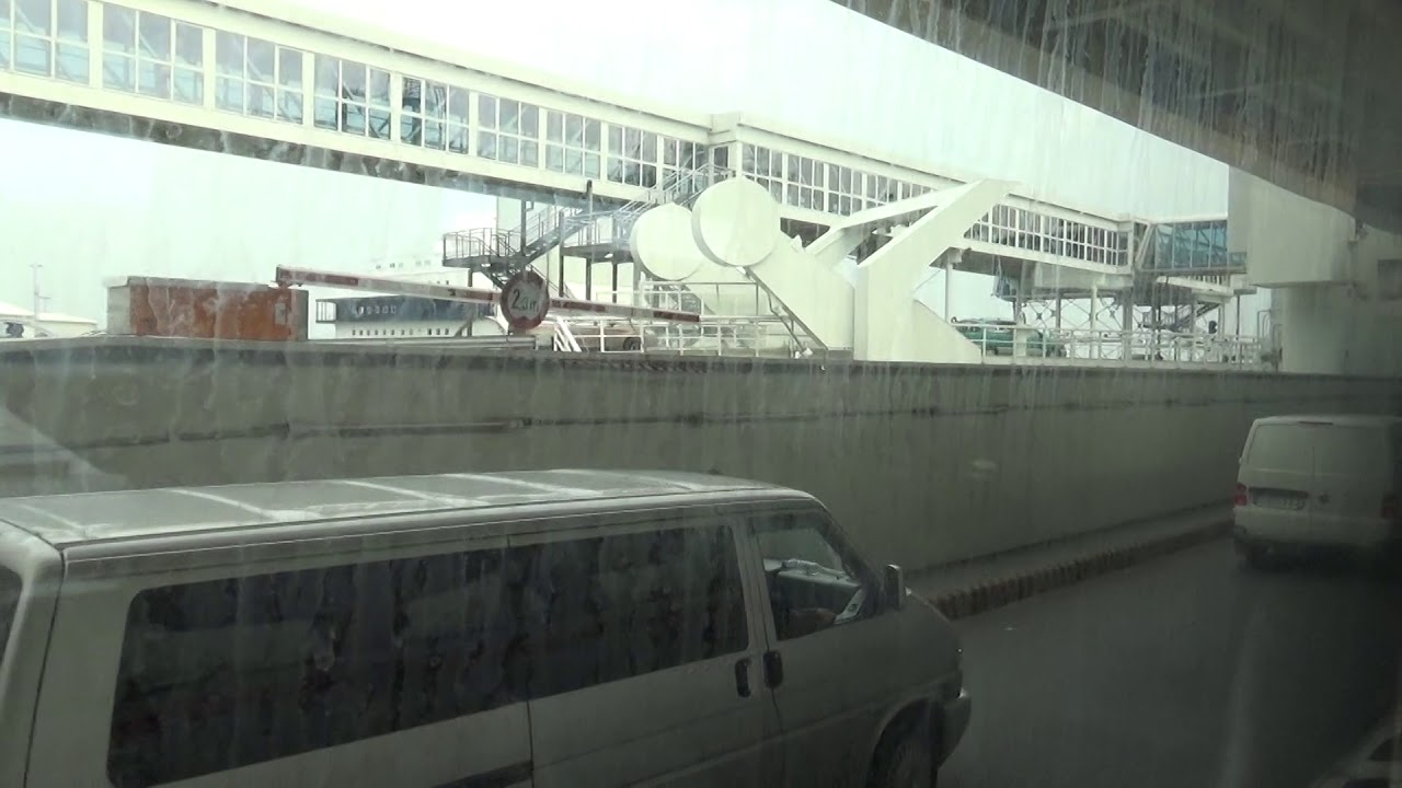 ICE－TD 渡り鳥ルート 列車ごと船に乗ります ICE Train taking into ferry at puttgarten ...