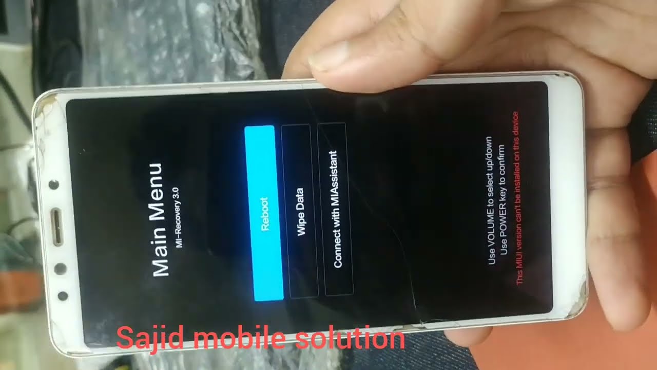 redmi 5 this miui version can't be installed on this device - YouTube
