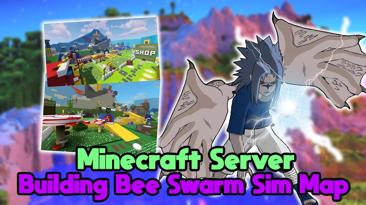 Minecraft Server Building Bee Swarm Simulator Map | ?mc to join - YouTube
