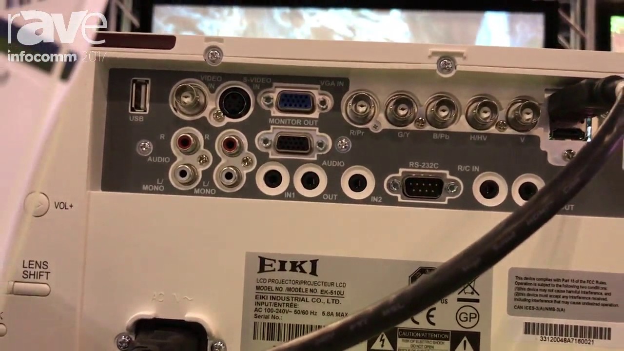InfoComm 2017: Eiki Launches EK-510U Projector - YouTube