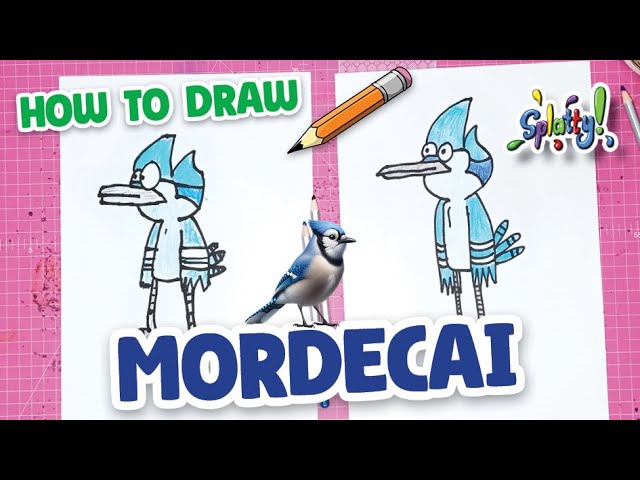 Hoe Je Een Gewone Show Mordecai Tekent Ep. 19 How To Draw Mordecai