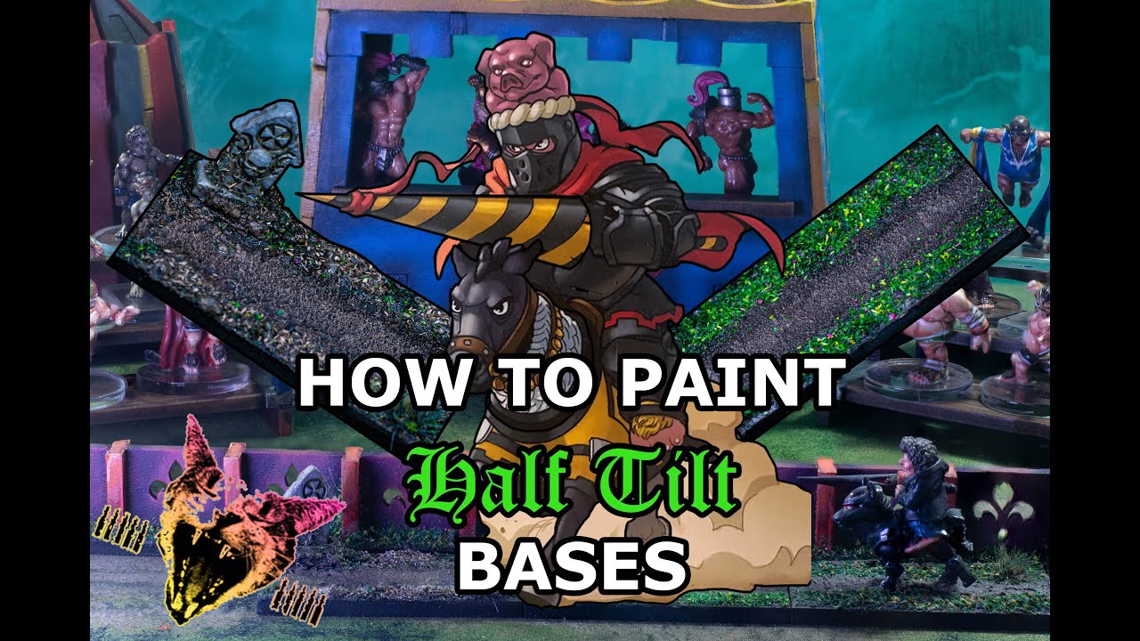 How To Paint Half Tilt Bases - YouTube