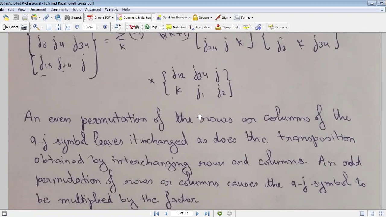 6J and 9J symbols and Racah Coefficients - YouTube