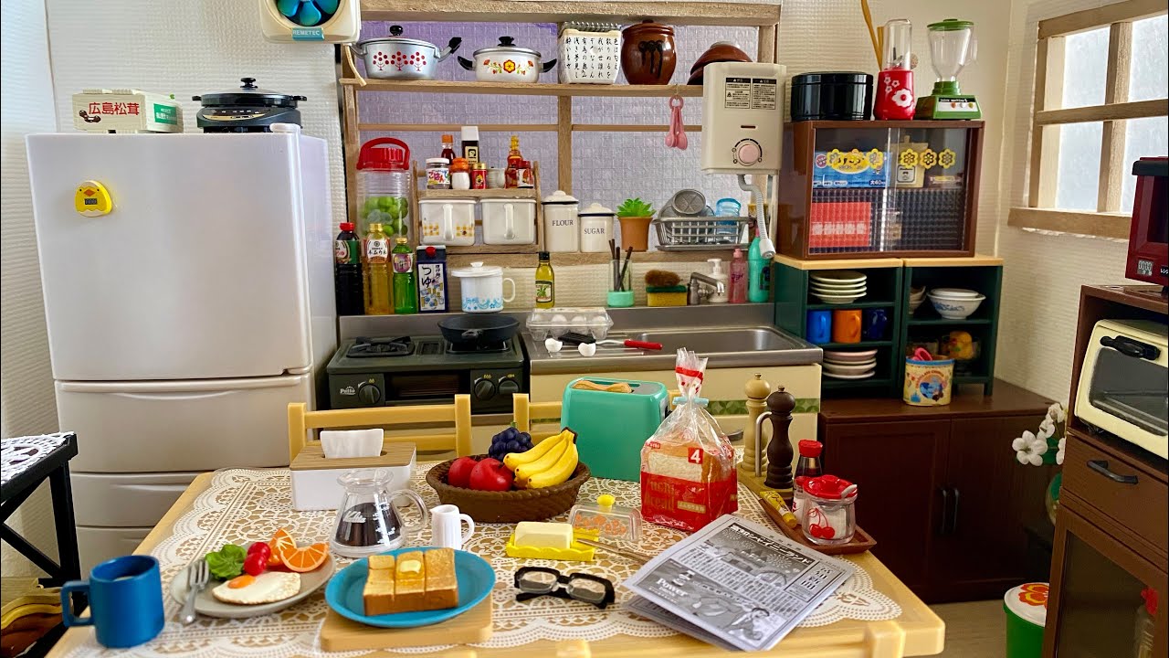 Re-ment Cooking Breakfast /ASMR/Satisfying Collections - YouTube