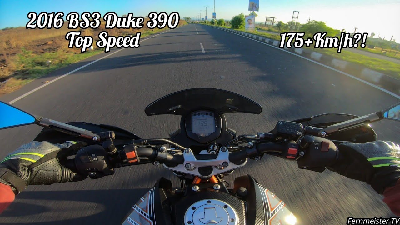 2016 BS3 Duke 390 Top Speed attempt after 5 years since purchase | will ...