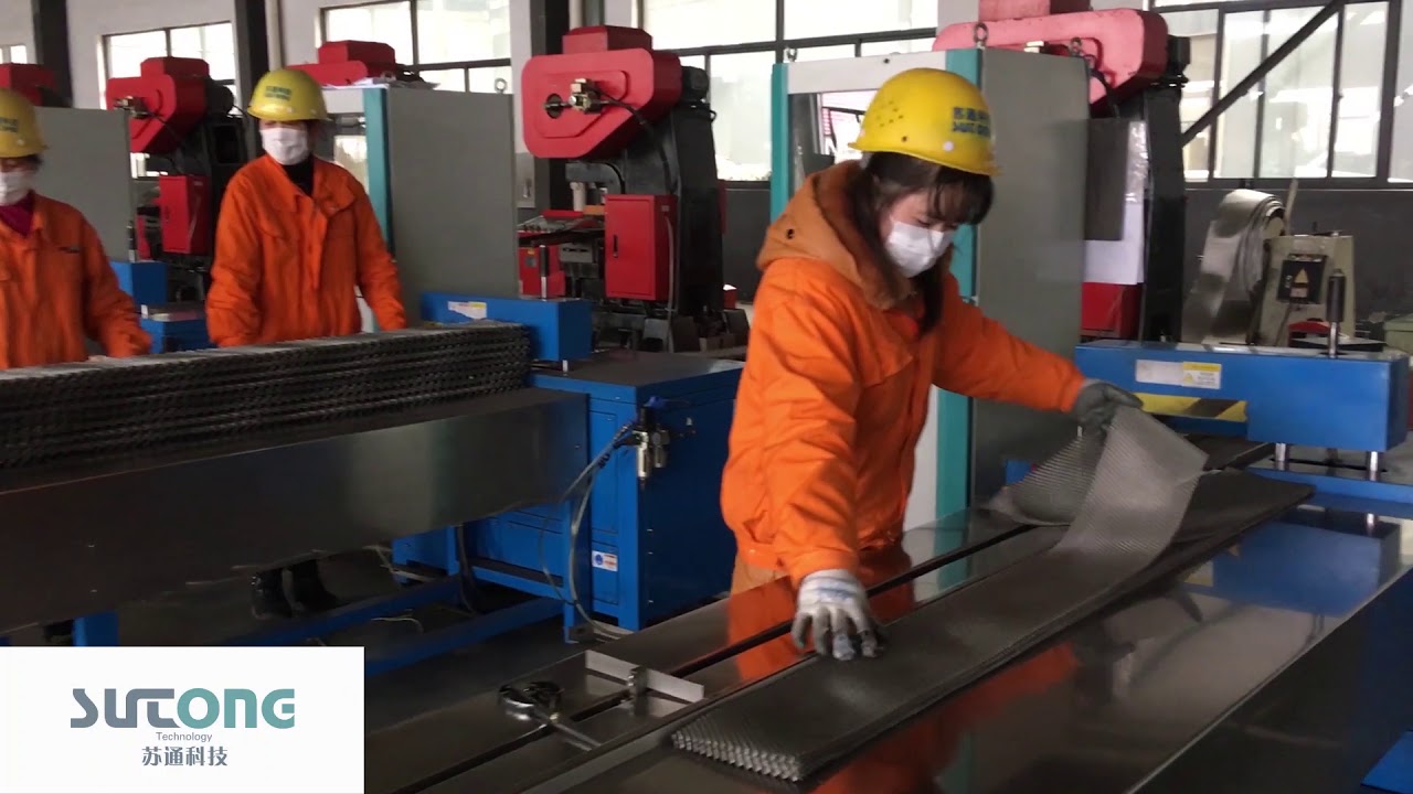 Structured packing production processing viedo China - YouTube