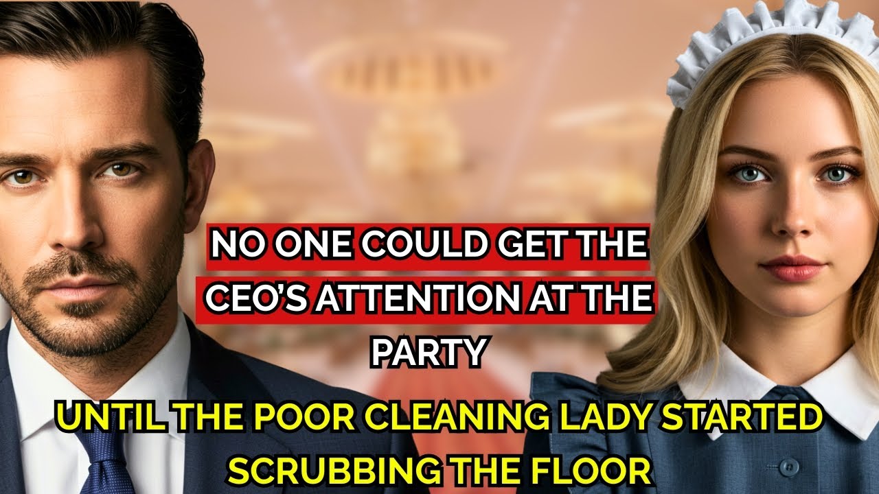 No one caught the CEO’s eye at the party—until the poor cleaning lady ...