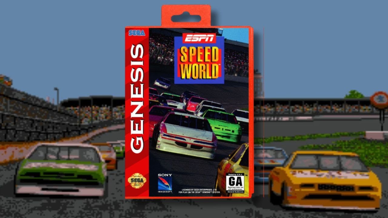 Nascar on Sega Mega Drive ESPN Speed World - YouTube