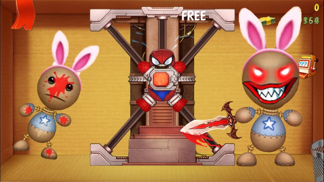 The Mecha- Rack VS Spider Buddy - Kick The Buddy - YouTube