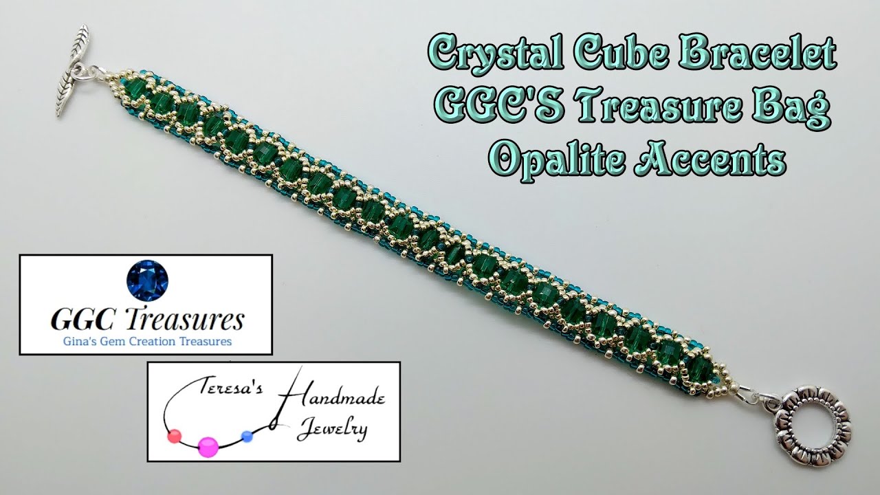 Crystal Cube Bracelet | GGC's Treasure Bag | Opalite Accents # ...