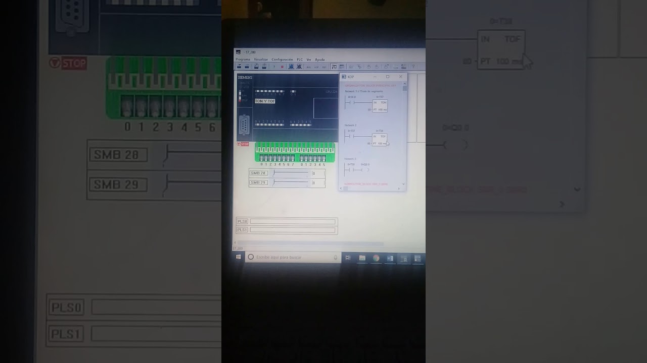 Retardo a la conexion y desconexión con temporizador TON Y TOF - YouTube