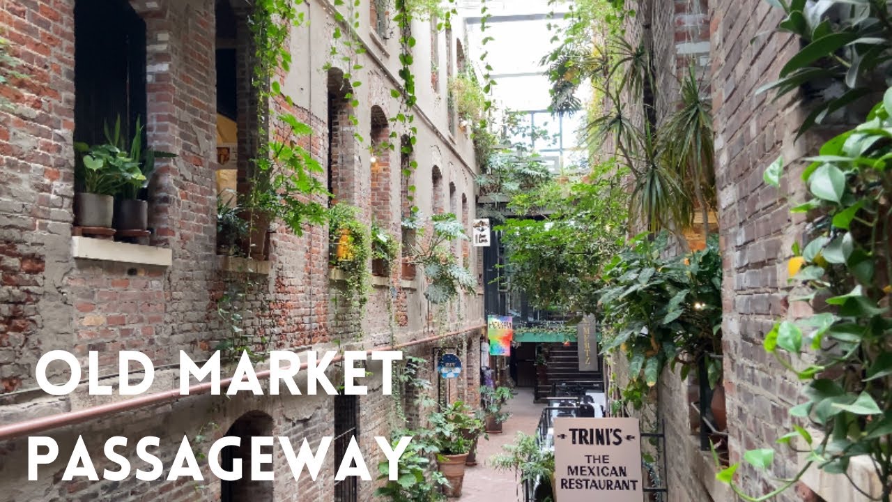 Walking Through the Old Market Passageway in Omaha - YouTube