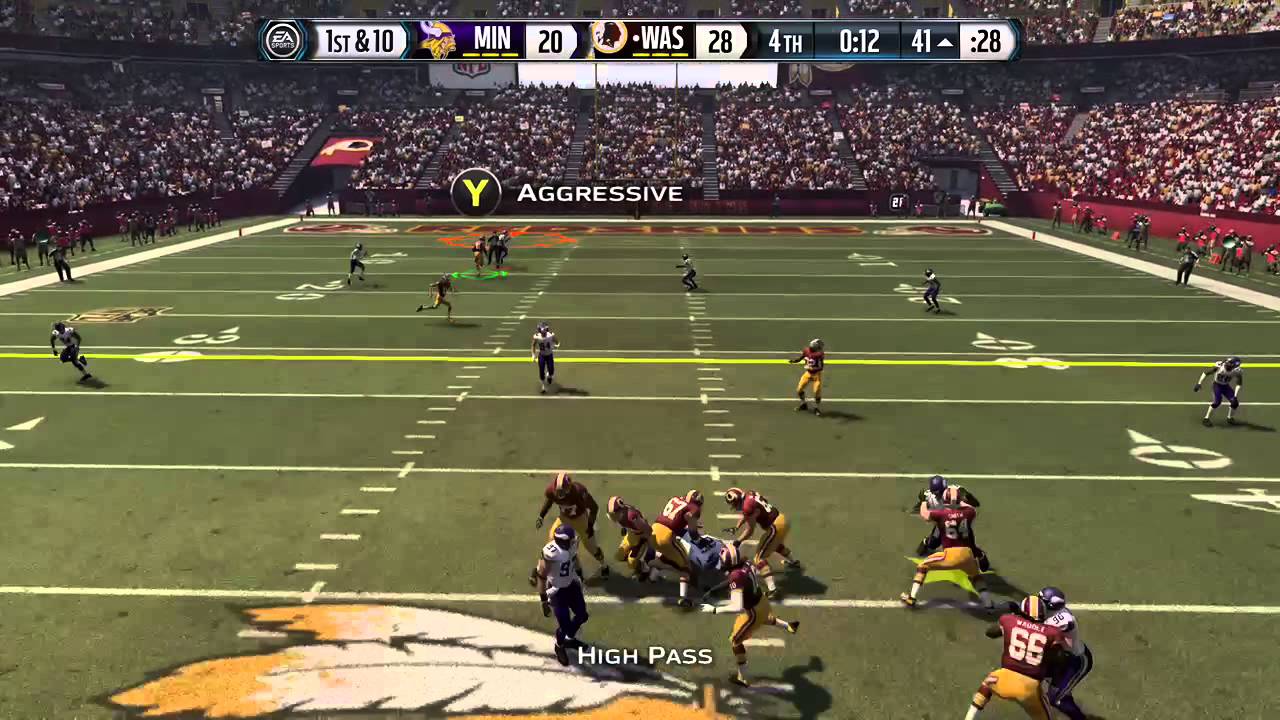 Calvin Johnson TD Grab between two defenders Madden 16 (MUT) - YouTube