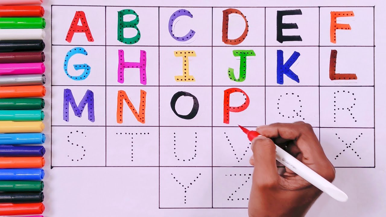 Writing Capital Letters Alphabet For Children | ABCD, Alphabets, Abcd ...