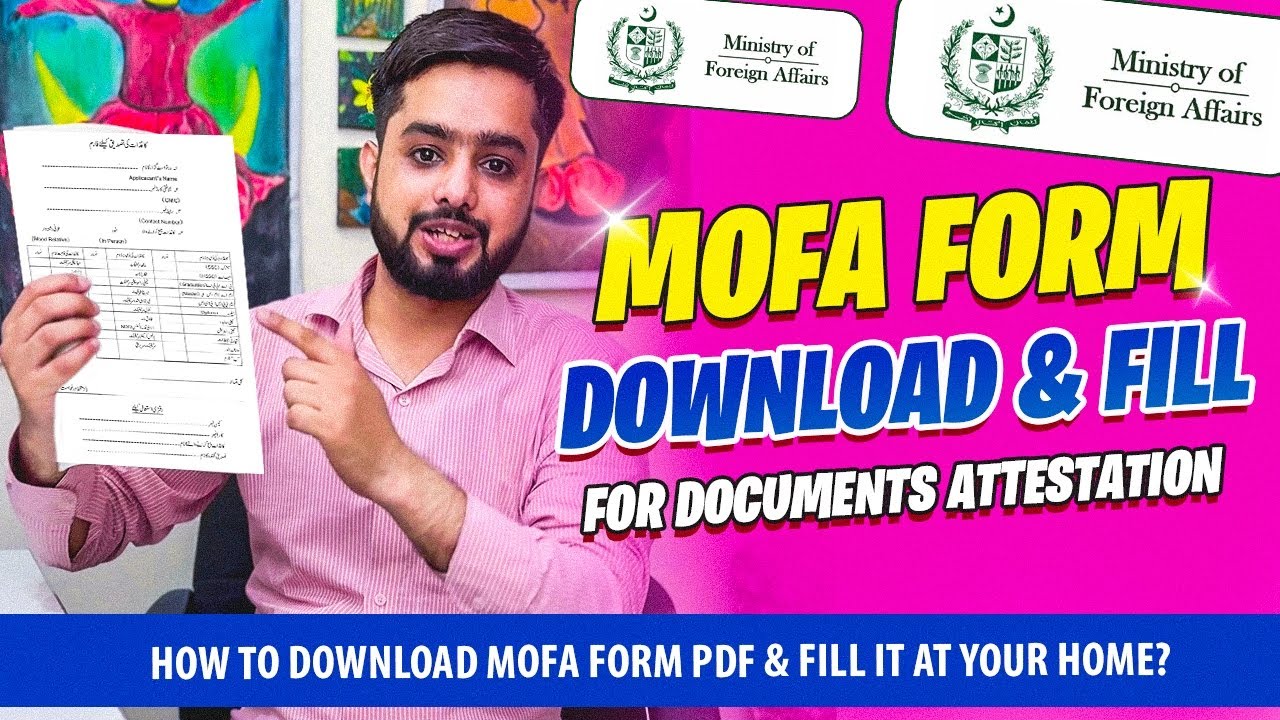 How to Fill MOFA Attestation Form & Download Pdf | Ministry of Foreign ...