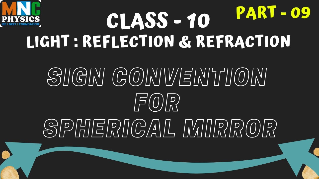 Sign Convention for Spherical Mirrors Class 10 || Sign Convention for ...