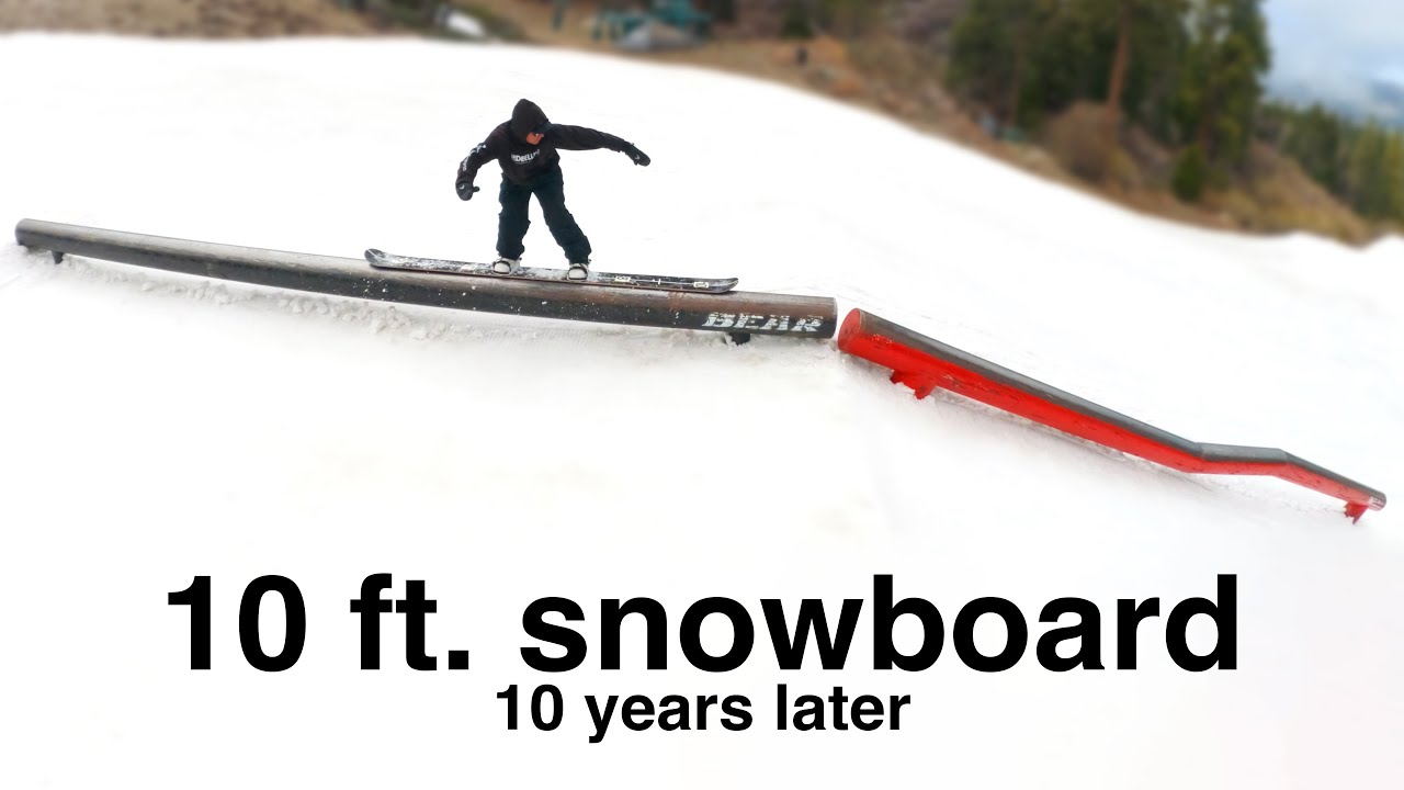 10 ft. Snowboard: CHALLENGE TUBE! - YouTube