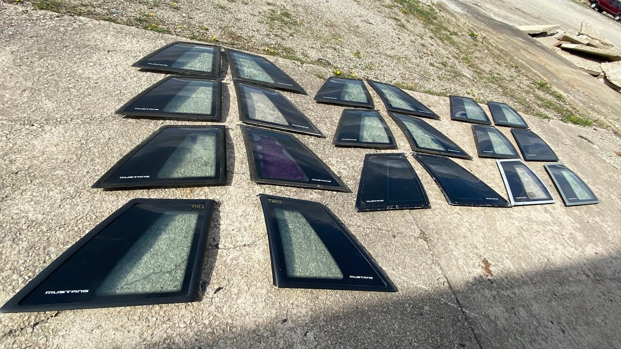 1987-1993 Foxbody Coupe Quarter glass windows carlite Ford Mustang LX ...