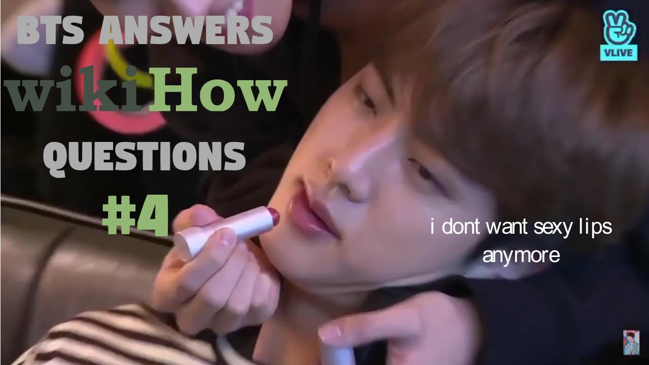 BTS Answers wikiHow Questions #4 - YouTube