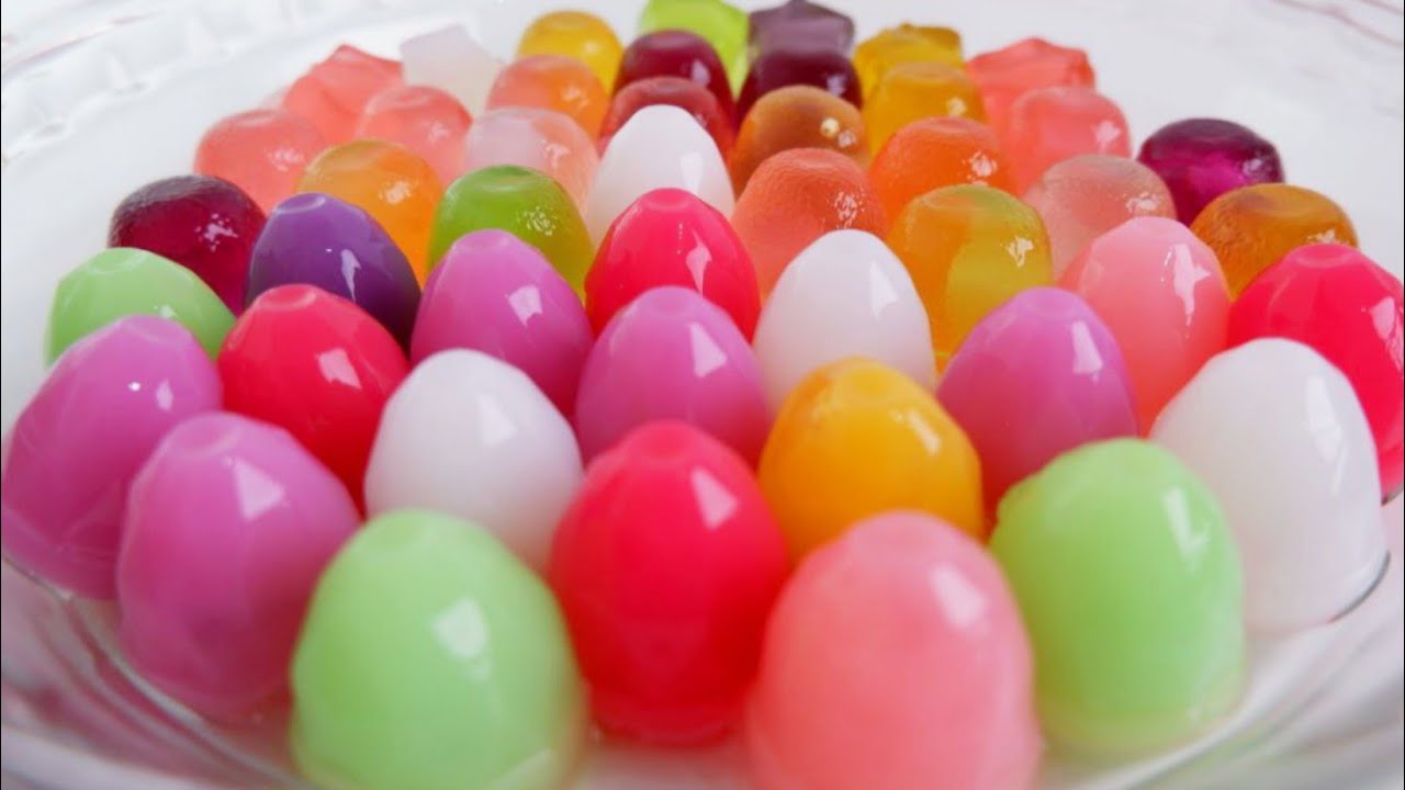 Satisfying Video | MINI JELLY FRUIT | Filling Platter with Mini Jelly ...