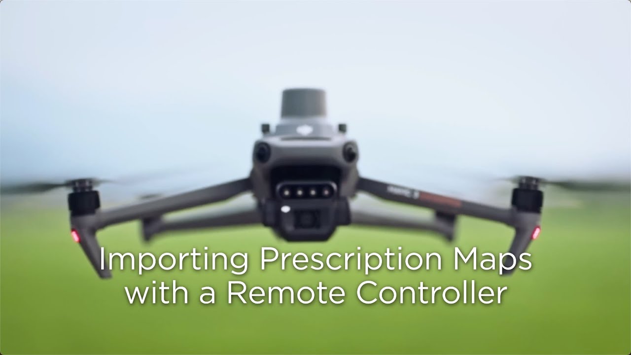 Importing Prescription Maps with a Remote Controller - YouTube