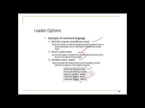 machine independent loader features loader options - YouTube