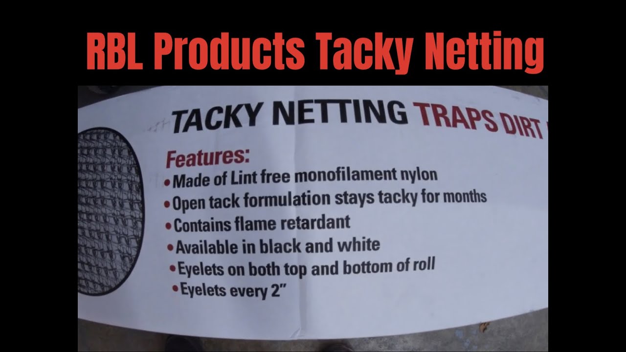 Get cleaner paint jobs with RBL Products tacky netting (Install/review ...