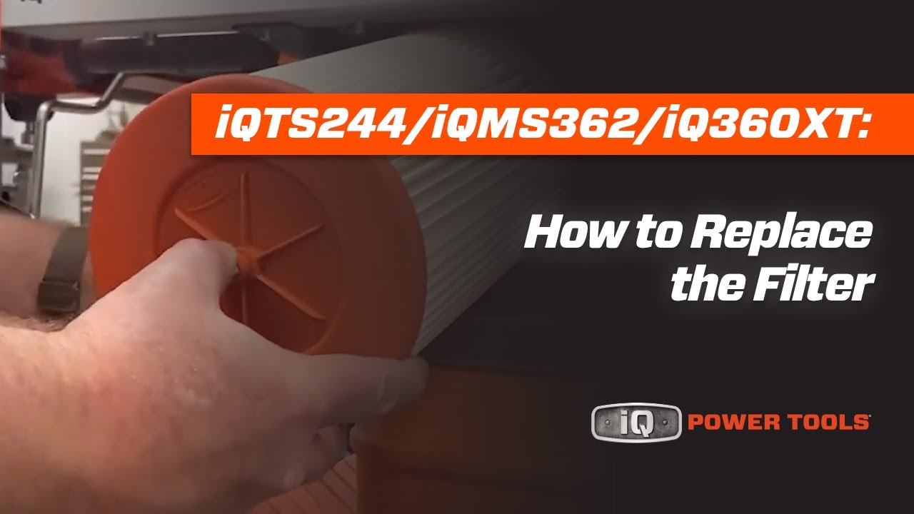 iQTS244 iQ360XT iQMS362 How to Replace the Filter - YouTube