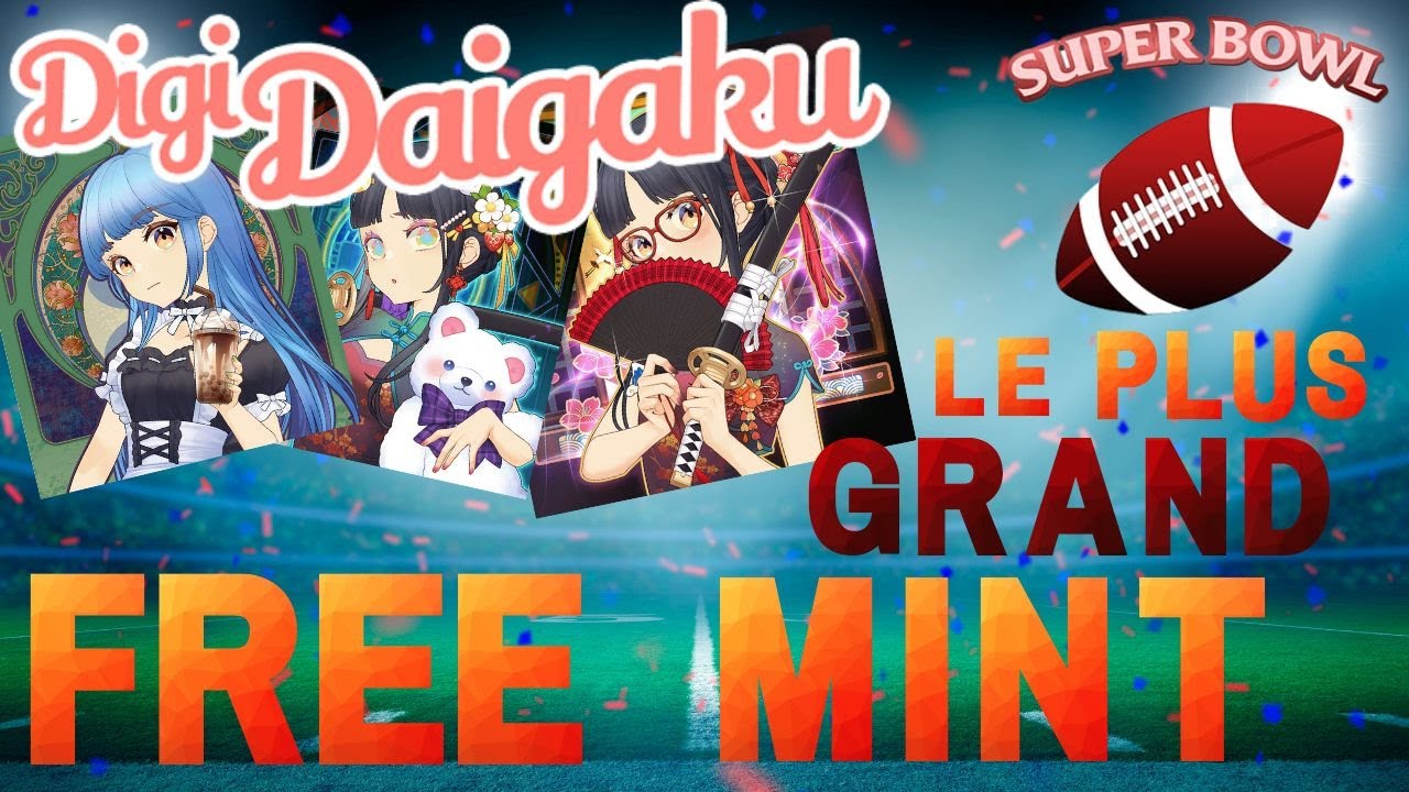 Le plus grand FREE Mint de tous les temps - DigiDaigaku, un PROJET NFT 2023 qui va exploser ...